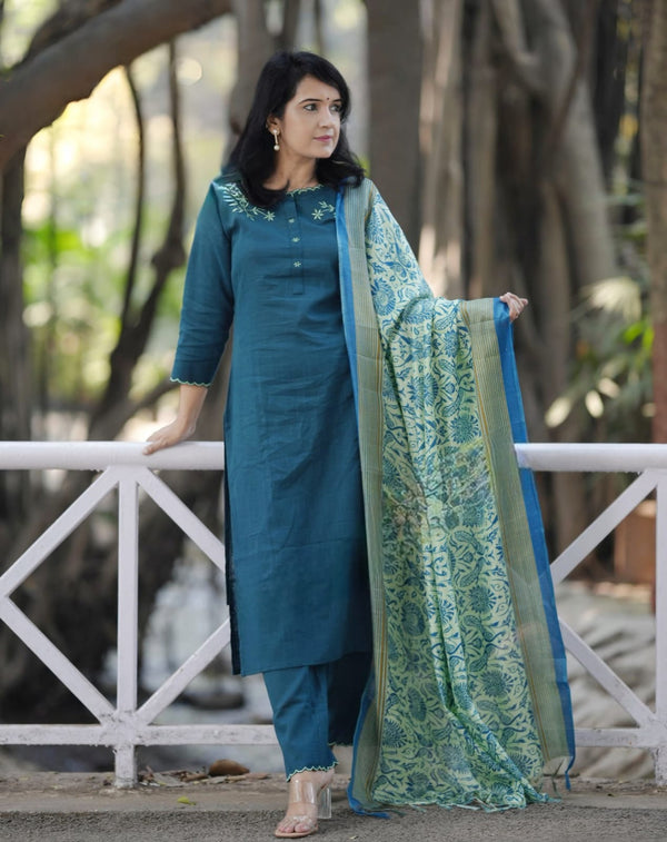 PARIDHAN BY PRERNA COLLECTION'S EXCLUSIVE COTTON KURTI WITH EMBROIDERY ...
